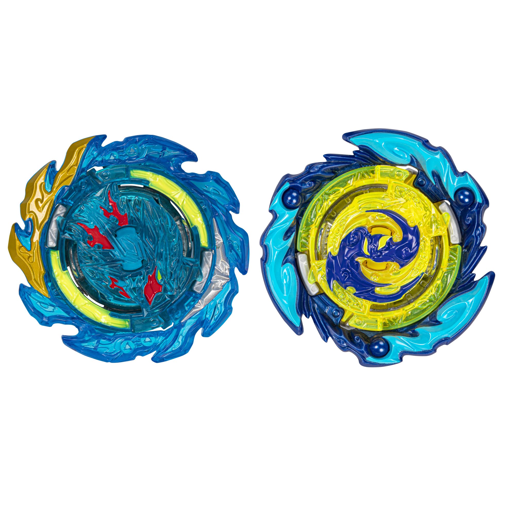 Hasbro Beyblade Burst QuadStrike Komet Helios H8 and Tidal Pandora Epic P8 Spinning Top Dual Pack, 2 Battling Game Top Toy for Kids Ages 8 and Up