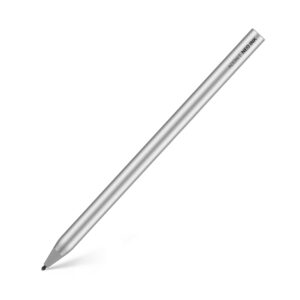 adonit neo ink, magnetic attachable stylus pen for microsoft surface, 4096 pressure sensitivity, tilt, palm rejection, compatible with surface book/go/pro/studio, surface laptops- matte silver