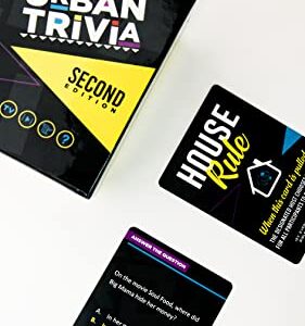 Urban Trivia Game 2nd Edition - Black Card Game for The Culture! Fun Trivia on Black TV, Movies, Music, Sports, & Growing Up Black! Great Trivia for Adult Game Nights and Family Gatherings