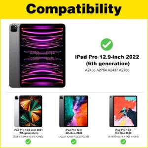 ProCase 2 Pack for iPad Pro 12.9 6th 5th 4th 3rd 2022 2021 2020 2018 Privacy Screen Protector, Anti-Spy Tempered Glass Film Guard for iPad Pro 12.9" 6 5 4 3 Generation