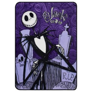 disney nightmare before christmas throw blanket - nightmare before christmas plush fleece throw jack skellington throw blanket (jack skellington)