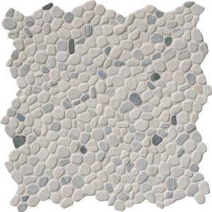 msi black and white pebbles marble tile for kitchen backsplash, wall tile for bathroom, floor tile, and shower wall tile, sample