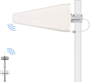 xrds-rf 12 dbi wideband directional antenna 4g/5g/lte/wi-fi universal fixed mount outdoor high gain lte antenna (698-5800 mhz)