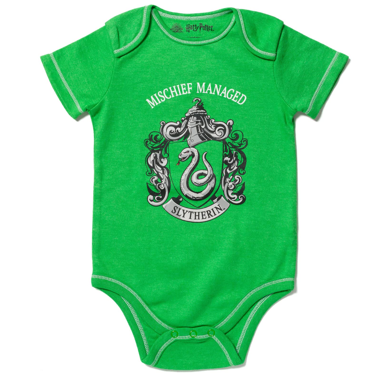 Harry Potter Gryffindor Hufflepuff Ravenclaw Slytherin Infant Baby Boys 4 Pack Bodysuits 12 Months