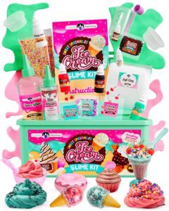 original stationery sweet sprinkles ice cream slime kit for girls, yummy making to create sundae girls & more, fun birthday gift