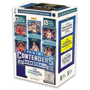 panini america inc 2021-22 panini nba contenders basketball trading card blaster box factory sealed