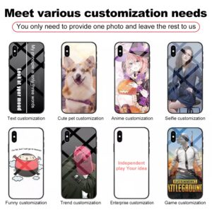 IVY Customized Exclusive Tempered Glass Case for Samsung Glaxy A15 A25 A35 A55 A05S A05 A14 5G A53 A42 A13 A52 A32 A73 A33 A23 Custom for Valentines Birthday Xmas Gifts Photo & Enterprise Logo