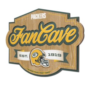 youthefan nfl green bay packers fan cave sign