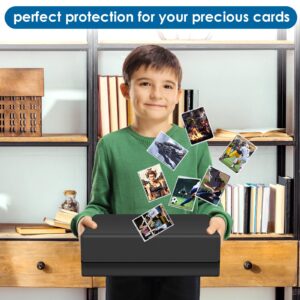 1200+ Card Deck Case for Trading Cards, Leather Commander Card Storage Box Magnetic Card Holder Fit for YuGiOh, MTG and Sport Cards