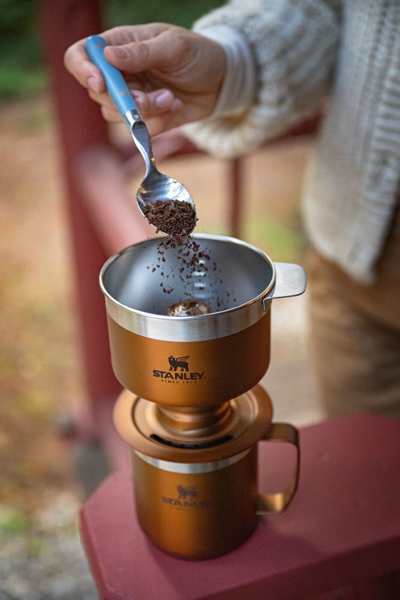 STANLEY Classic The Perfect-Brew Pour Over Gift Set Elevate Your Coffee Experience with Precision Pouring and Timeless Style | 20oz/12oz | Maple