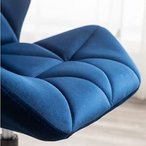 Roundhill Furniture Eldon Diamond Tufted Adjustable Swivel Office Chair, BLUE