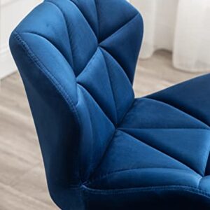 Roundhill Furniture Eldon Diamond Tufted Adjustable Swivel Office Chair, BLUE