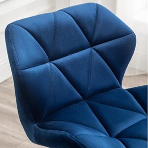 Roundhill Furniture Eldon Diamond Tufted Adjustable Swivel Office Chair, BLUE