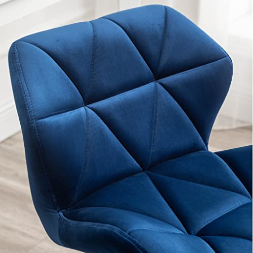 Roundhill Furniture Eldon Diamond Tufted Adjustable Swivel Office Chair, BLUE