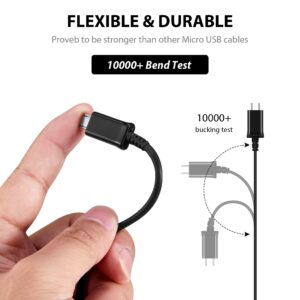 Fast Quick Charging MicroUSB Cable Works Compatible with Your Plantronics BackBeat FIT 2100 is Allows Fast Charging Speeds! (5ft / 1.5M)