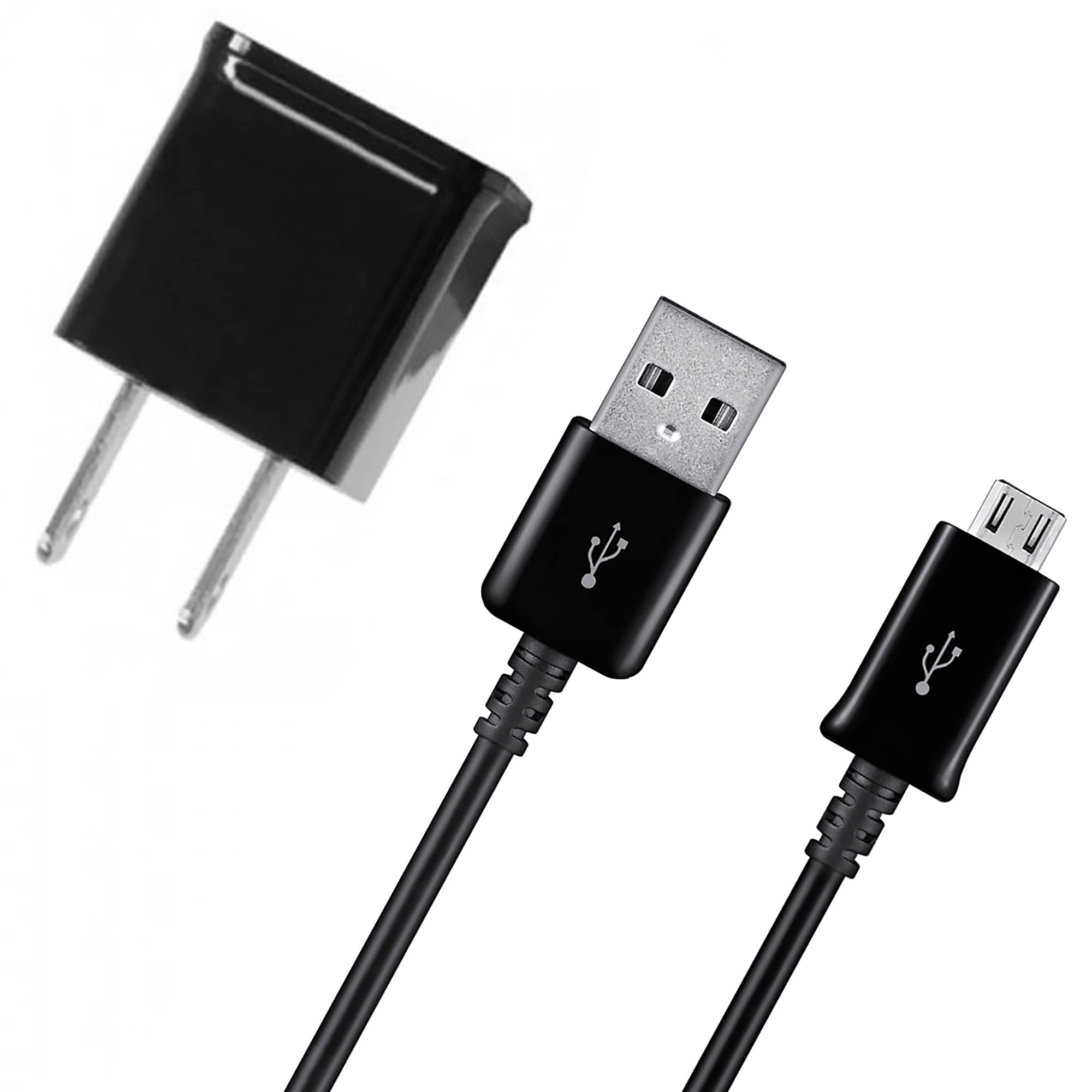 Genuine Charging 1A Wall Kit Upgrade Compatible with Panasonic Lumix CM1 as a Replacement Plus Detachable Hi-Power MicroUSB 2.0 Data Sync Cable! (Black 110-240v)