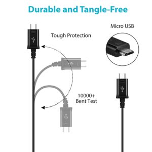 Genuine Charging 1A Wall Kit Upgrade Compatible with Panasonic Lumix CM1 as a Replacement Plus Detachable Hi-Power MicroUSB 2.0 Data Sync Cable! (Black 110-240v)