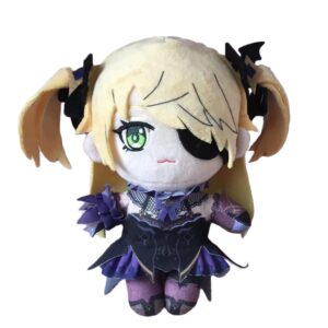 VEGAWIWI Cute Plush Doll Anime Figure Plushies Fischl Kawaii Soft Stuffed Animals Gift for Genshin Impact Fans