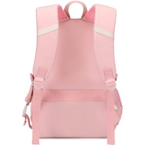 Classic Diamond School Backpack for Girls Laptop Backpack Cute Bookbag Kawaii School Bag Anime College Backpack for Teens Girls Student (Pink)