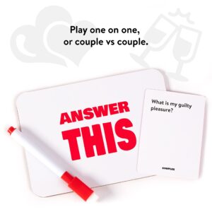 Answer This - Couples Games - How Well Do You Know Your Partner? - Relationship & Conversation Card Game for Date Night or a Party - Cool Anniversary & Valentine Gift - Couples Gift idea