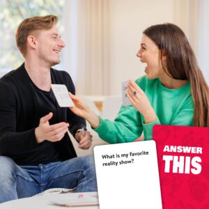 Answer This - Couples Games - How Well Do You Know Your Partner? - Relationship & Conversation Card Game for Date Night or a Party - Cool Anniversary & Valentine Gift - Couples Gift idea