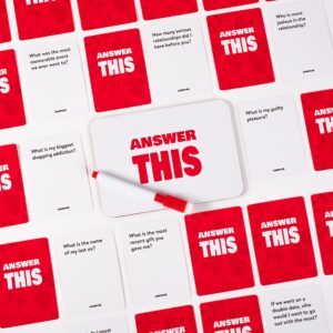 Answer This - Couples Games - How Well Do You Know Your Partner? - Relationship & Conversation Card Game for Date Night or a Party - Cool Anniversary & Valentine Gift - Couples Gift idea