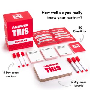 Answer This - Couples Games - How Well Do You Know Your Partner? - Relationship & Conversation Card Game for Date Night or a Party - Cool Anniversary & Valentine Gift - Couples Gift idea