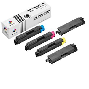 hq products compatible printer cmyk+k toner cartridges replacement for kyocera tk5197 use in kyocera taskalfa 306ci, taskalfa 307ci (2x black, cyan, magenta, yellow- 5 pack)