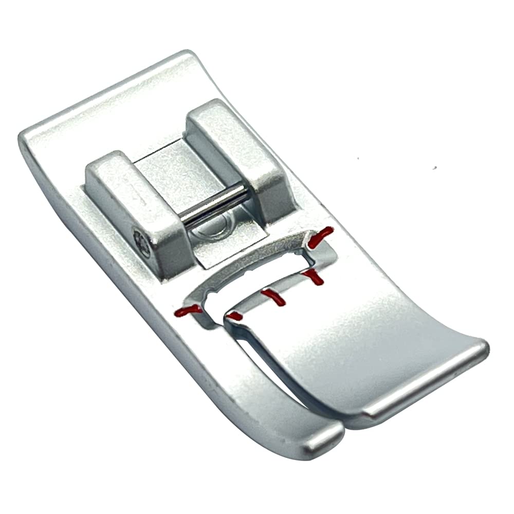 DREAMSTITCH F082AP Snap On Bi-Level Presser Foot Left for for All Low Shank Snap-On Brother,Babylock,Singer,Euro-Pro,Janome (New Home),Kenmore,White,Juki,Simplicity,Elna Sewing Machine