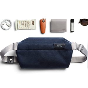 Bellroy Mini Sling Slim Shoulder Bag for Men and Women, Lightweight, Water Resistant, Multiple Organisation Compartments - Navy