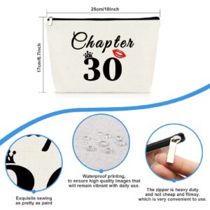 30th Birthday Gifts for Women Makeup Bag 30 Years Old Birthday Gifts for Friend Sister Wife Aunt Coworker Cosmetic Bag 1992 Birthday Gift Ideas Happy Birthday Gifts for Her Travel Cosmetic Pouch