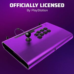 Victrix Pro FS ESports Playstation Fight Stick for PS4, PS5, PC, Durable Aluminum, Sanwa Denshi Buttons, Ergonomic Wrist Slope, Detachable Joystick, Tournament Grade for Fighting Games (Purple)