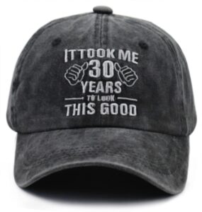 gsspvii 30th birthday gifts for women men, 1994 happy 30 years anniversary decorations hats, funny 30 birthday party supplies adjustable cotton embroidered baseball cap for dad mom friends coworkers