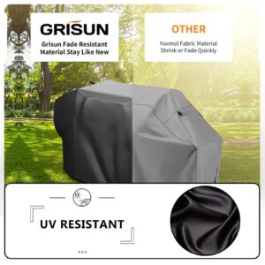 Grisun 5483 Grill Cover for Blackstone 28" Griddle W/Hood, 2147,1785,1962,1883,1924,1858,2086, UV-Resistant Waterproof Grill Cover for 1901,1934,2092, Zipper Design, Full Length, Black