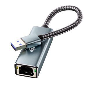 fairikabe usb 3.0 to ethernet adapter, usb 3.0 to rj45 gigabit nic network adapter, usb computer lan card adapter for laptop, nintendo switch, pc, macos, linux, windows