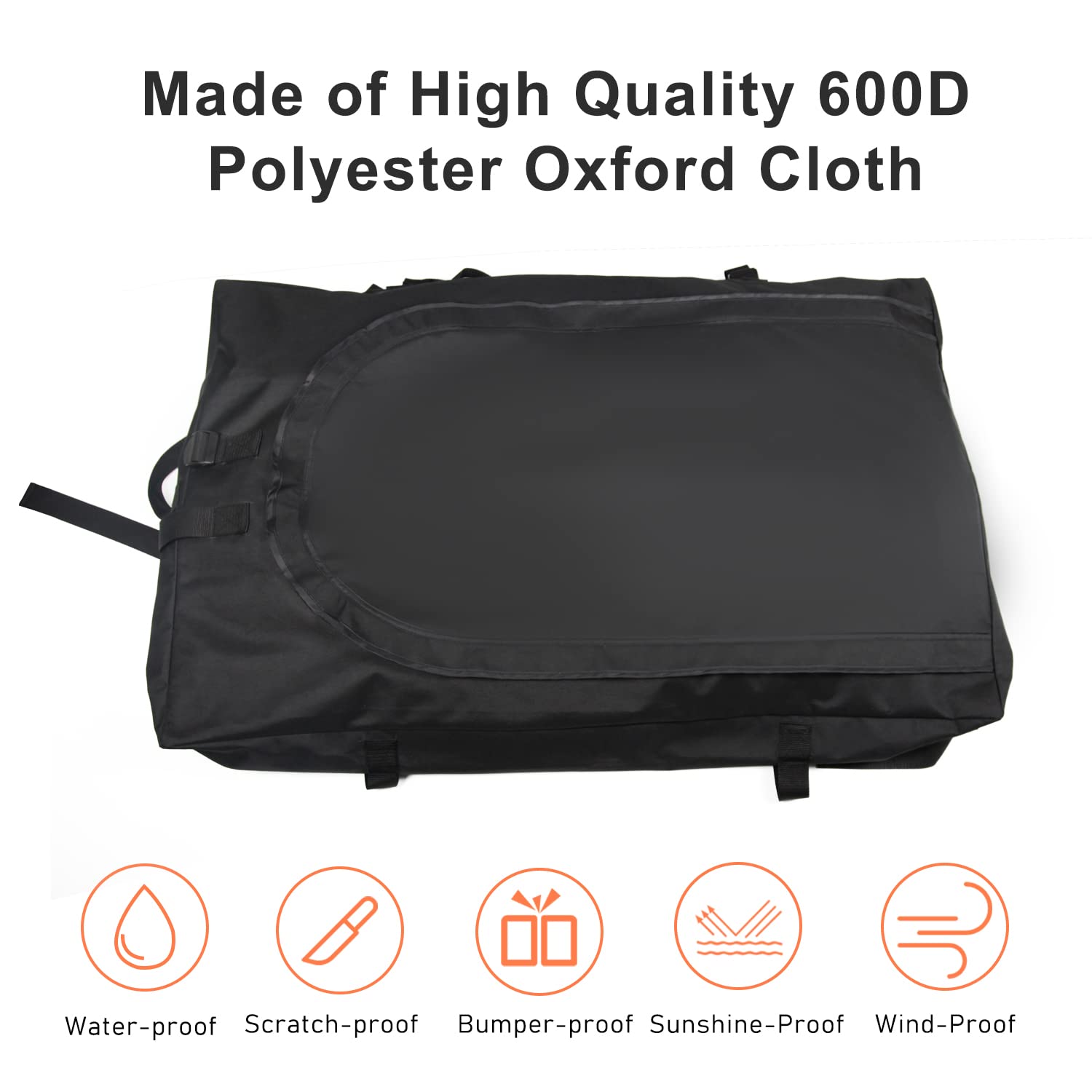 Weather-Proof Heavy Duty 600D Polyester Oxford Cloth Portable Base Anchor Weight for Basketball Hoops - Hold up to 330 lbs and 3 Windproof Buckles for Indoor and Outdoor(Hoop Base Not Included)