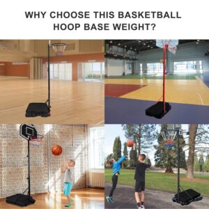 Weather-Proof Heavy Duty 600D Polyester Oxford Cloth Portable Base Anchor Weight for Basketball Hoops - Hold up to 330 lbs and 3 Windproof Buckles for Indoor and Outdoor(Hoop Base Not Included)