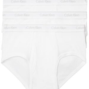 Calvin Klein Men's Cotton Classics 3-Pack Brief, 3 White, Medium