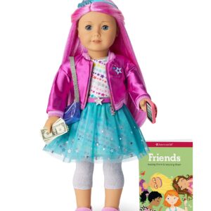 American Girl Truly Me 18-inch Doll #87 with Blue Eyes, Magenta Hair, and Lt-to-Med Skin with Warm Undertones, For Ages 6+