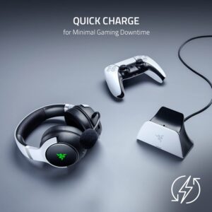 Razer Quick Charging Stand for PlayStation 5: Quick Charge - Curved Cradle Design - Matches PS5 DualSense Wireless Controller - One-Handed Navigation - USB Powered - Blue (Controller Sold Separately)