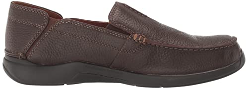 Clarks Men's Gorwin Step Sneaker, Dark Brown Leather, 7