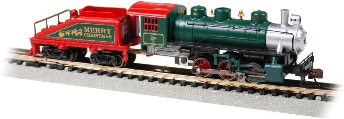 Bachmann Trains - USRA 0-6-0 SWITCHER Locomotive - NP&S® #25 - Christmas - N Scale