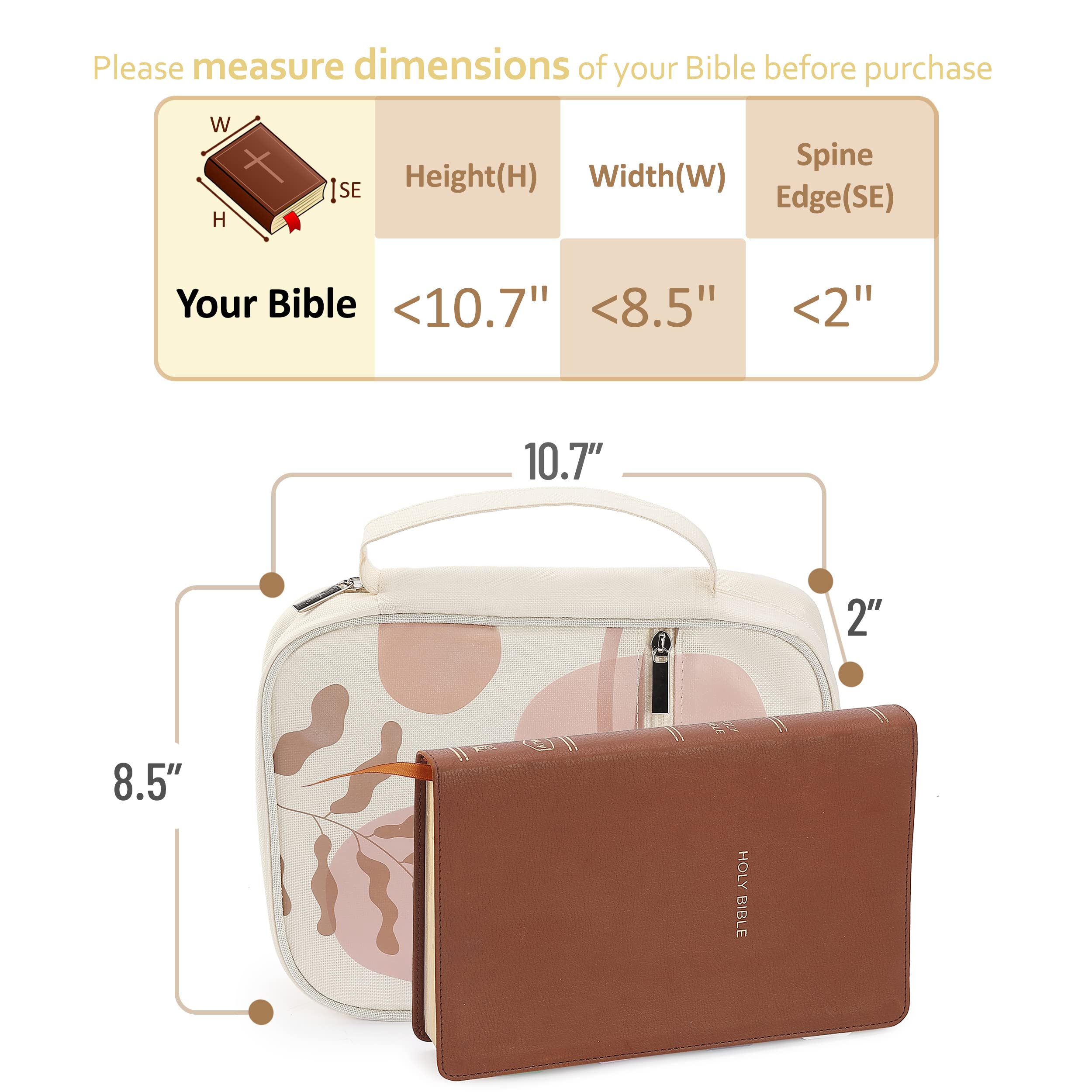 Mr. Pen- Bible Case, Boho Theme, Bible Covers for Women, Bible Cover, Bible Bag, Bible Covers for Girls, Bible Carrying Case for Women, Bible Holder Case for Women, Kids Bible Cover, Bible Carrier