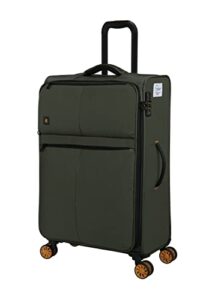 it luggage lykke 28" softside checked 8 wheel spinner, rifle green