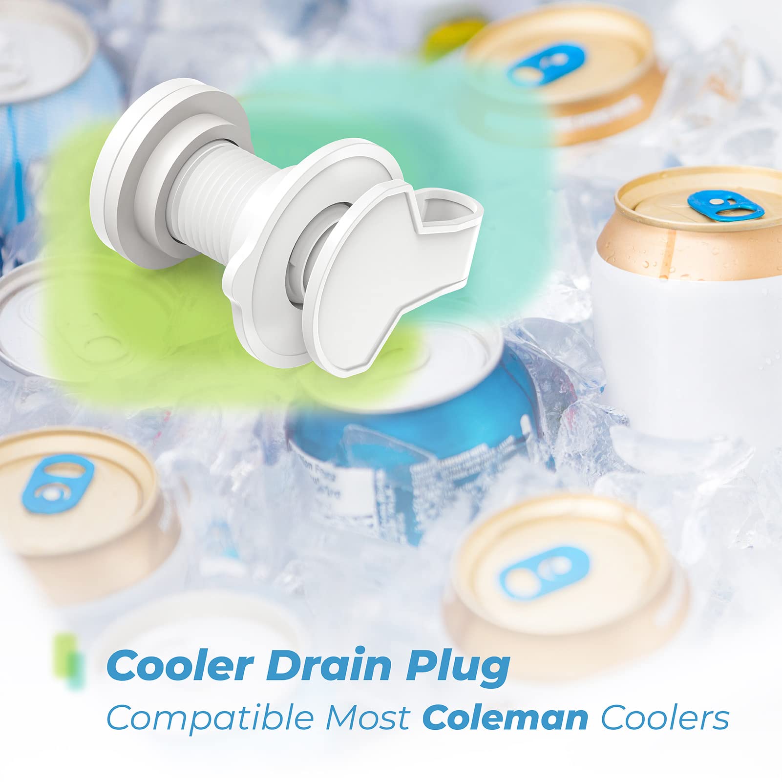 Replacement Cooler Drain Plug for 50 58 and 82 Qt Coleman Xtreme Coolers - 1.5" Shaft Length