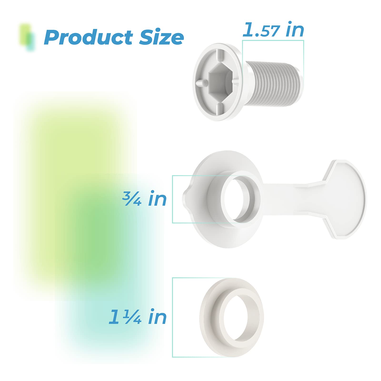 Replacement Cooler Drain Plug for 50 58 and 82 Qt Coleman Xtreme Coolers - 1.5" Shaft Length