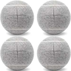 4pcs - walker glide balls,precut walker tennis balls for furniture legs and floor protection,walkers legs universal precut glide balls,heavy duty long lasting felt pad glide coverings,fit most walkers