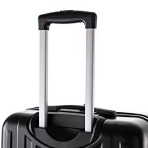 Rockland Paris Hardside Luggage with Spinner Wheels, Black, 3-Piece Set (20/24/28)