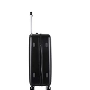 Rockland Paris Hardside Luggage with Spinner Wheels, Black, 3-Piece Set (20/24/28)