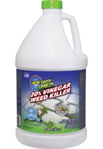 green gobbler 20% vinegar weed & grass killer | natural and organic | 1 gallon | glyphosate free herbicide | refill